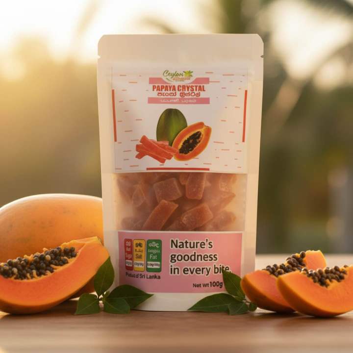 Papaya Cristal / පැපෝ ක්‍රිස්ටල් / ගස්ලබු / Papaya Jujubes/ kids love ...