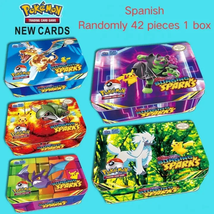 42pcs/set Metal Box Iron Pokemon TAKARA TOMY Battle Toys Lost Origin ...