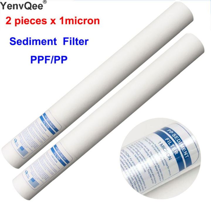 2 Pcs 20 INCH 1 MICRON PPF/SEDIMENT WATER FILTER CARTRIDGE Water ...