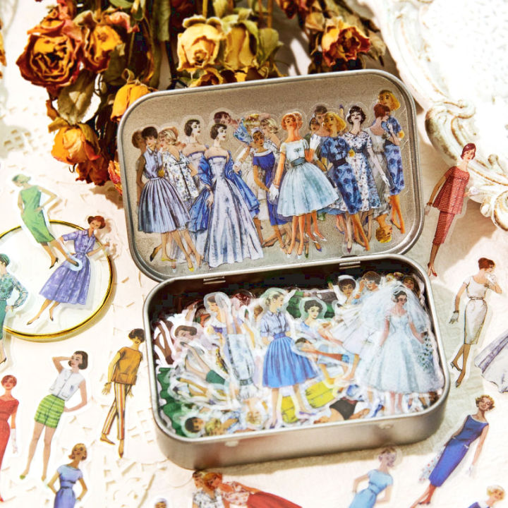 Mr.Paper 400/800Pcs/Box Modern Character Vintage Stickers Rich Patterns ...