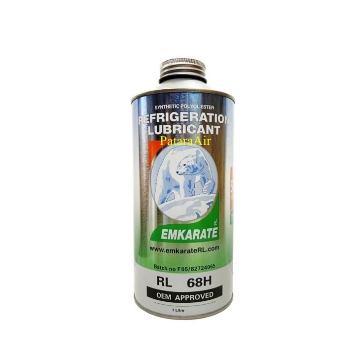 Car compressor oil R134a canister 1 liter RL 68H emkarate oil comoil ...