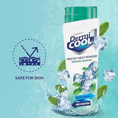 Indian Product Dermi Cool Prickly heat Menthol Regular Powder 150 Gm ...