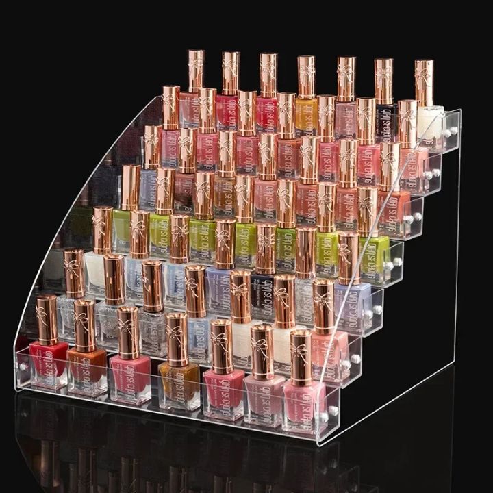 Clear Acrylic Nail Polish Gel Display Stand, Multi-layer Plastic ...