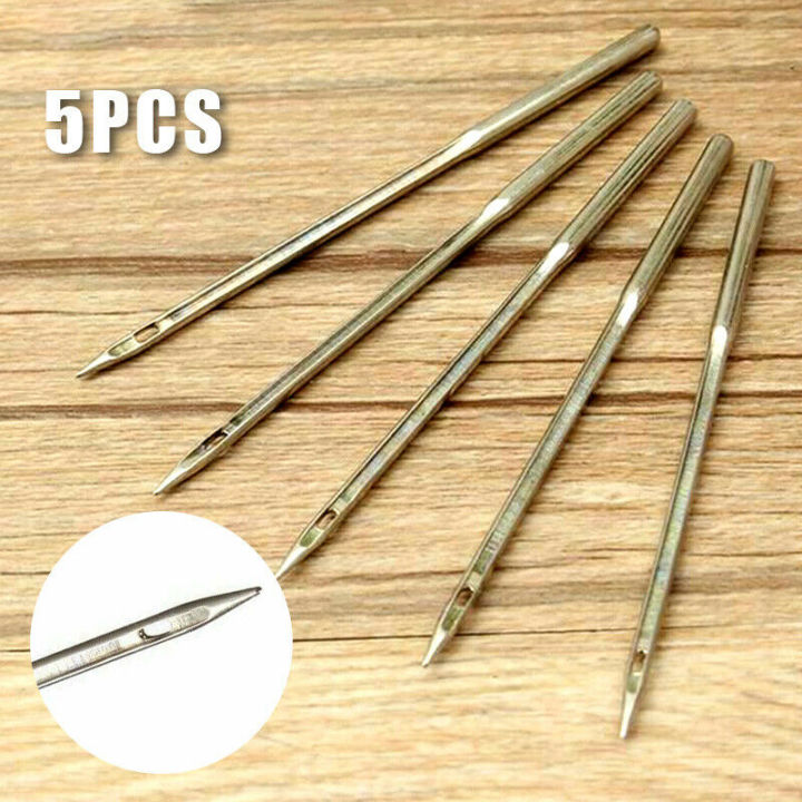 5/10/15/20/25Pcs Sewing Leather Awl Needles Tool Crochet Bent Hook ...