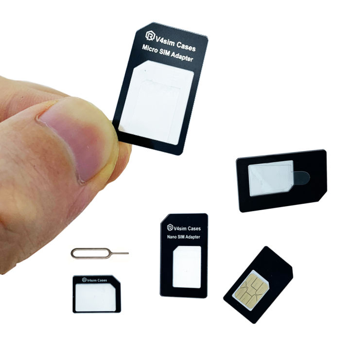Nano SIM Card Adapter 4 in 1 Converter Kit to Micro/Standard for All ...