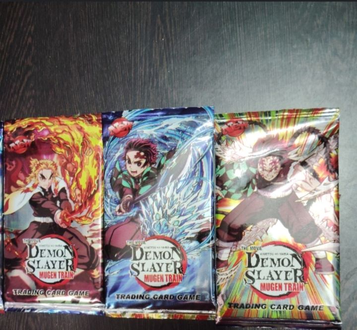 Demon slayer Trading Cards Packs - 24 Pcs Packs Collectable Playing ...