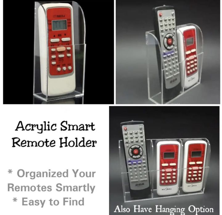 Clear Remote Control Holder Wall Mount (one /Two/Three Compartments ...