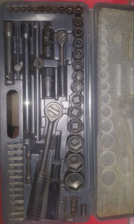 52pcs Wrench Socket Extension Set Stainless Steel Professional 1/2 ...