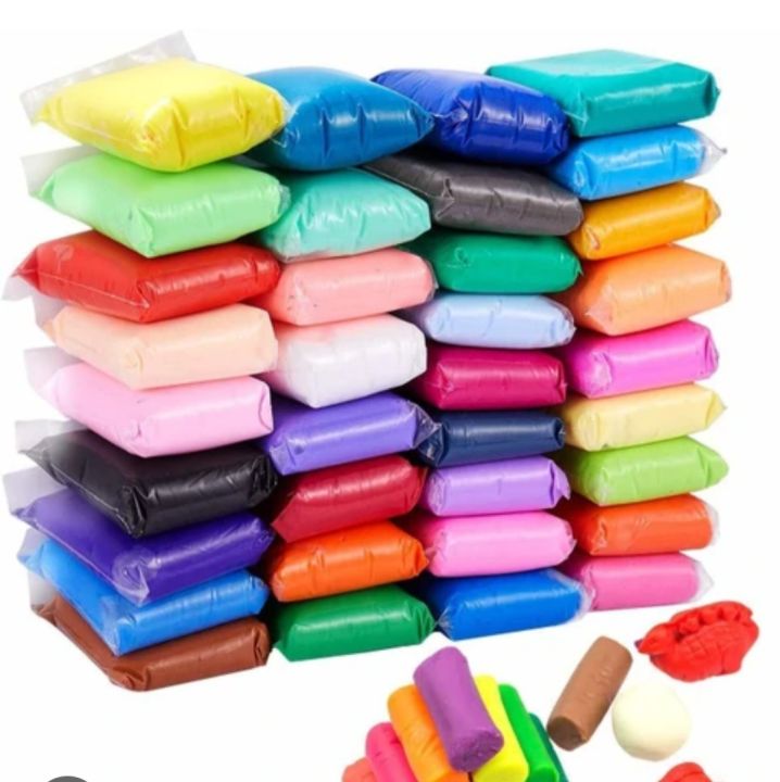 24 pcs different Color Air Dry Clay pack,DIY Air Dried Super ...