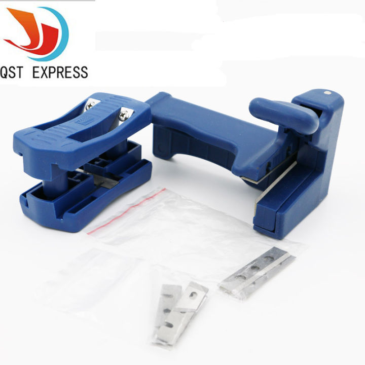 Double Edge Trimmer Banding Machine Set for Plastic PVC Plywood Manual ...