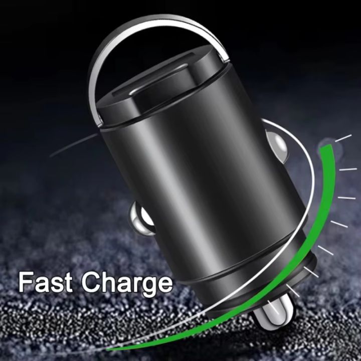 200W mini car charger fast charging for iPhone QC3.0 mini PD USB Type C ...