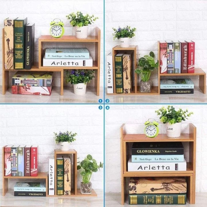 4 type usable 2in1 Wooden Table rack shelves. Wooden stylish modern ...