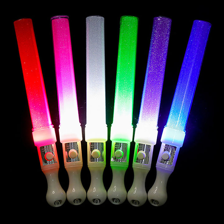 1Pc LED Glow Stick Luminous Concert Cheering Tube Battery Powered ...