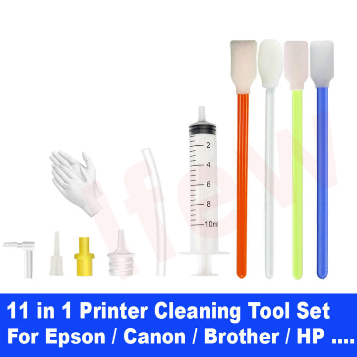 DTF Ink Syringe Kit Cleaning Printer Head 11 in 1 Set Clean Ink ...
