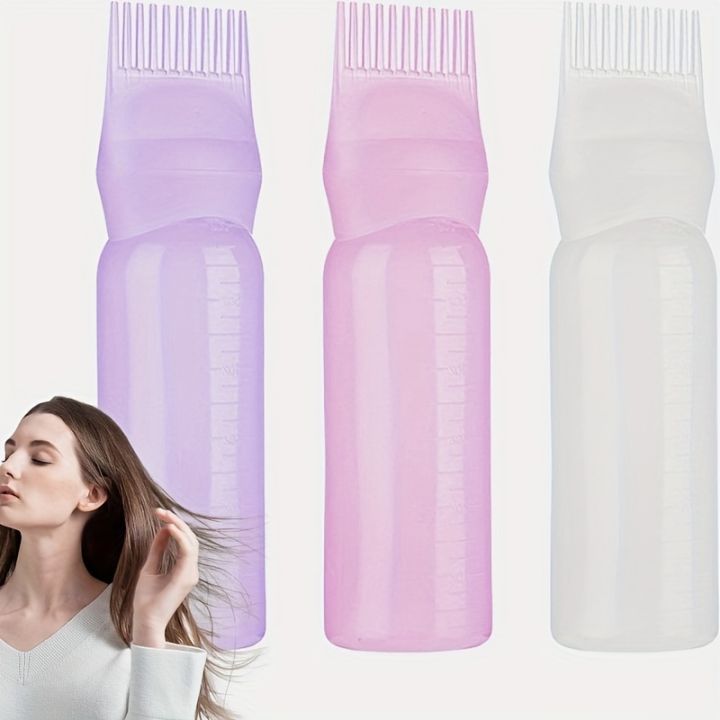 120ml 4.06oz Hair Dyeing Bottle Squeeze Applicator Bottle Oil Plastic ...