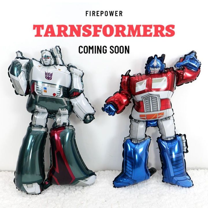 2Pcs Transformers Optimus Prime with Megatron Style Aluminum Balloon ...
