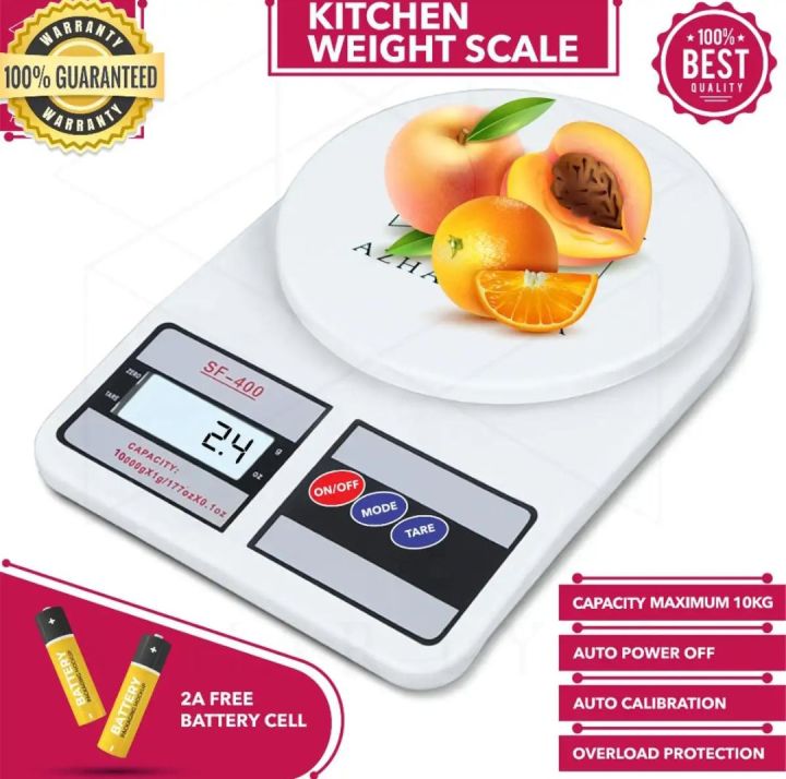 Imported Electronic Digital Kitchen Scale - 10 kg weight capacity ...