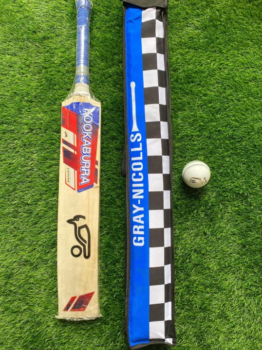 Kookaburra Blue Edition Cricket Bat with HardBall & Gray-Nicolls Cover ...