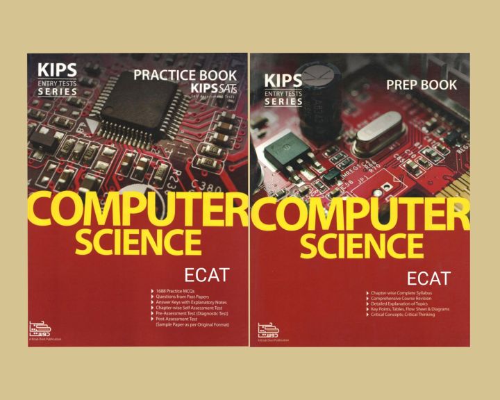 Set of 2 Kips Entry Test Series books: Kips Computer Science ECAT ...