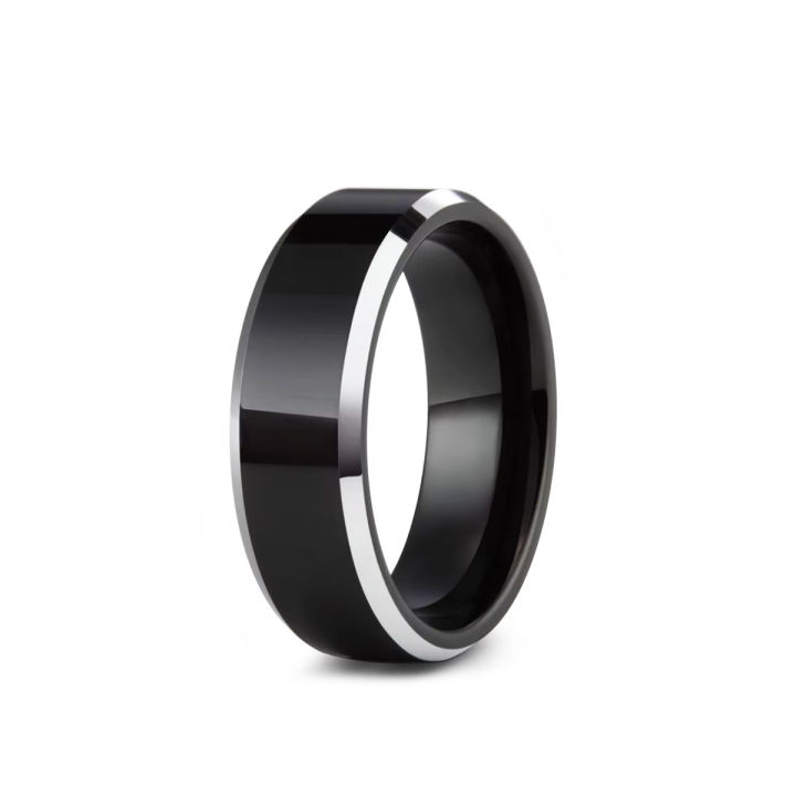Men’s Black Finger Ring Stylish Fashion Jewelry for Casual or Formal ...
