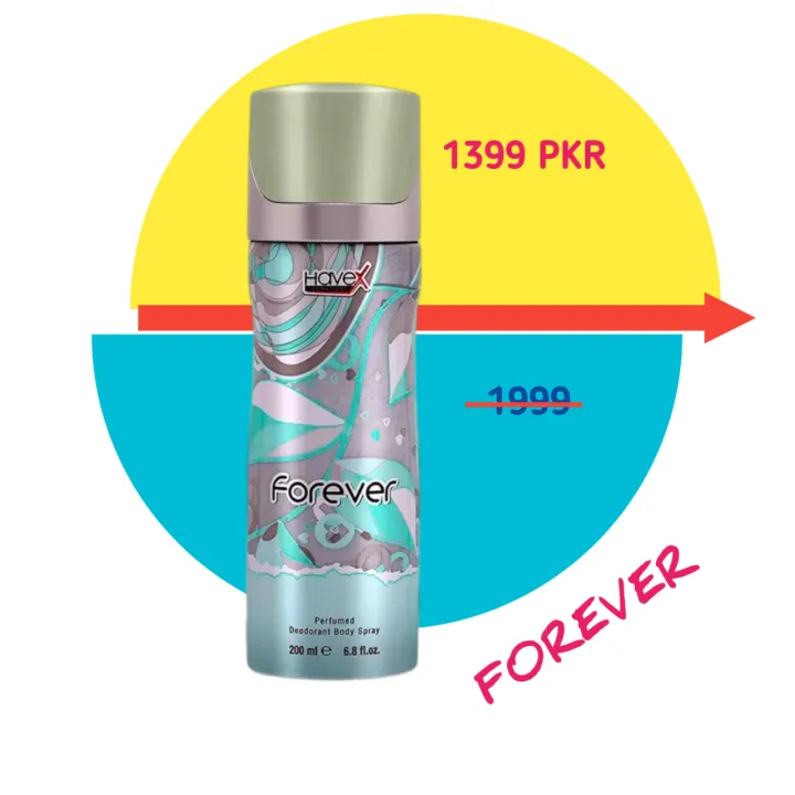 HAVEX FOREVER BODY SPRAY ORIGNAL MADE IN UAE BEST FOR DAILY USE | Daraz.pk