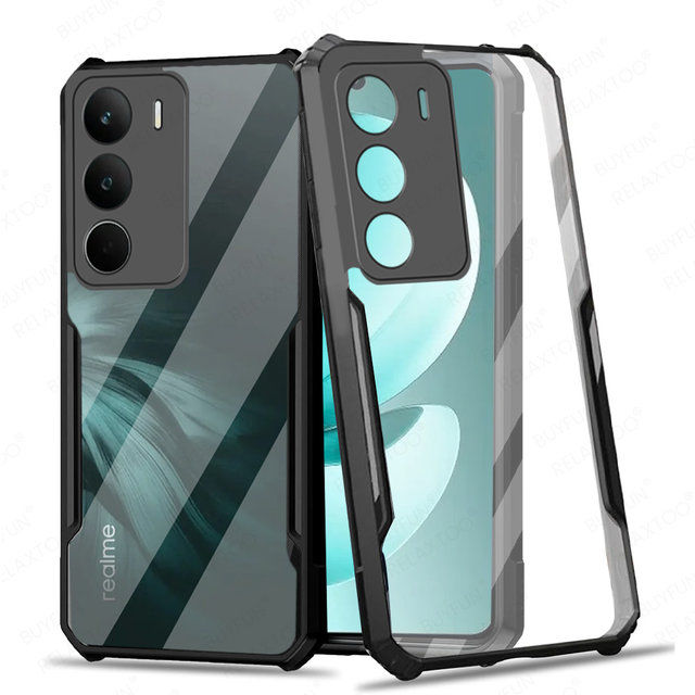 Realme C71 Ipaky Shockproof Hybrid Armor Back Case Full Edge cover For ...
