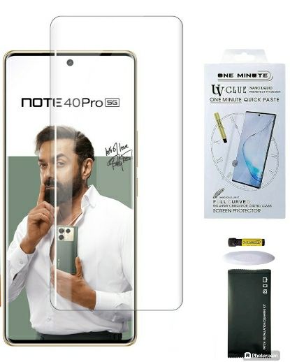 For Infinix Note 40 Pro(A+ GRADE) Premium UV Tempered Glass Screen ...