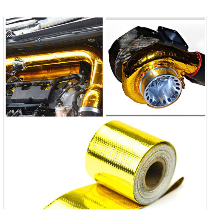 5m Self Adhesive Heat Shield Wrap Automotive Exhaust Tube Insulation ...