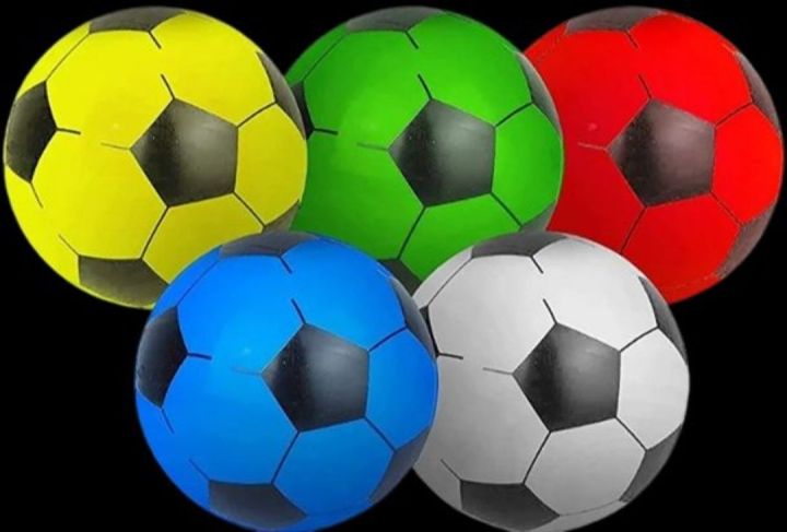 Rubber FootBall8.4 Inch for Kids Inflatable Beach Ball - Soft Footballs ...