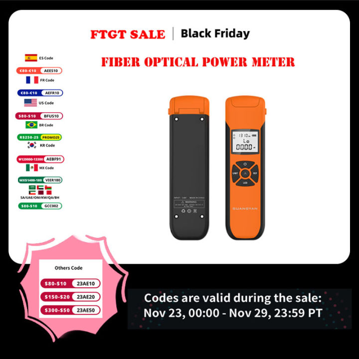 Optical Power Meter G10 High Precision Rechargeable Battery FTTH Fiber ...