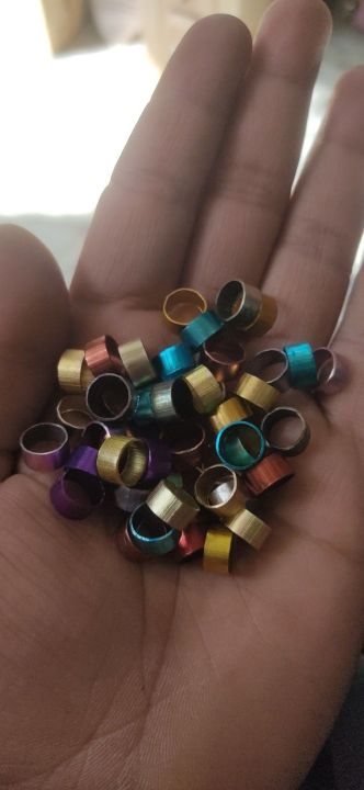 Plain Steel foot Rings For Cocktails Birds Pack of 6pcs | Daraz.pk