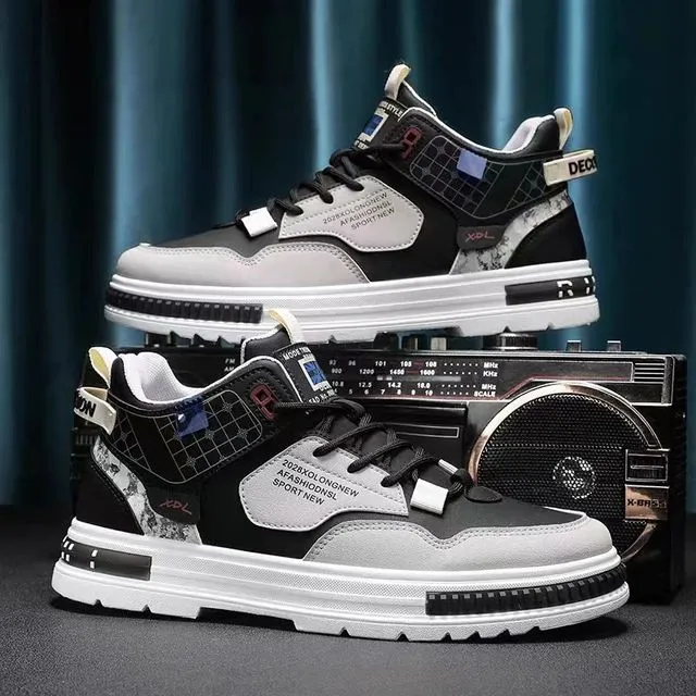 Martens, demi-season footwear, men's high universal sports sneakers ...