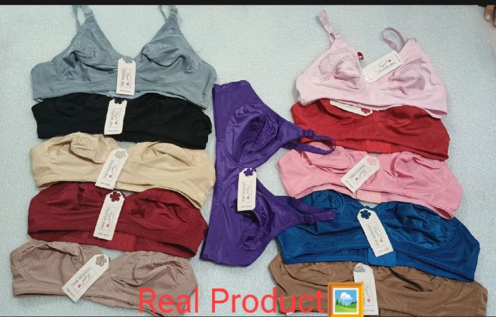 Pack of 2 China Malai Jersey Stuff Bra for Women, Girls | High Quality ...