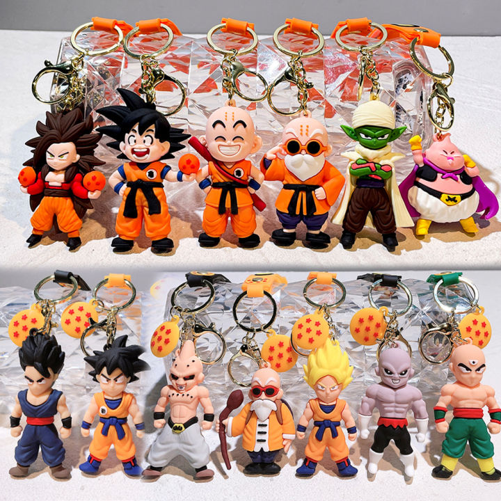 Anime Dragon Ball Keychain Fashion Jewelry Son Goku Vegeta Piccolo ...