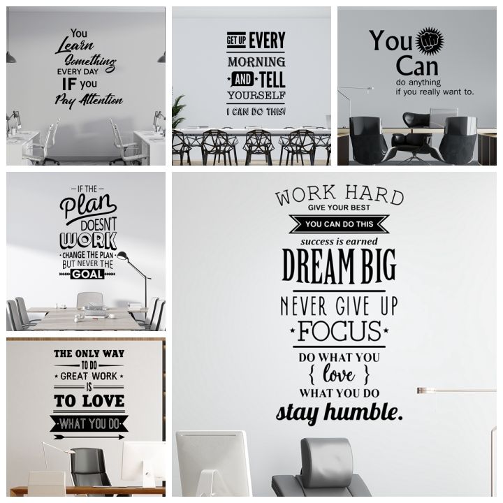 1pc Inspiring Quotes Great Word Wall Sticker Removable Wall Sticker DIY ...