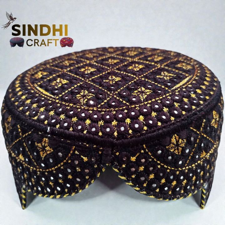 Sindhi Topi Classic Embroidery Cap – Traditional Cultural Wear | New ...