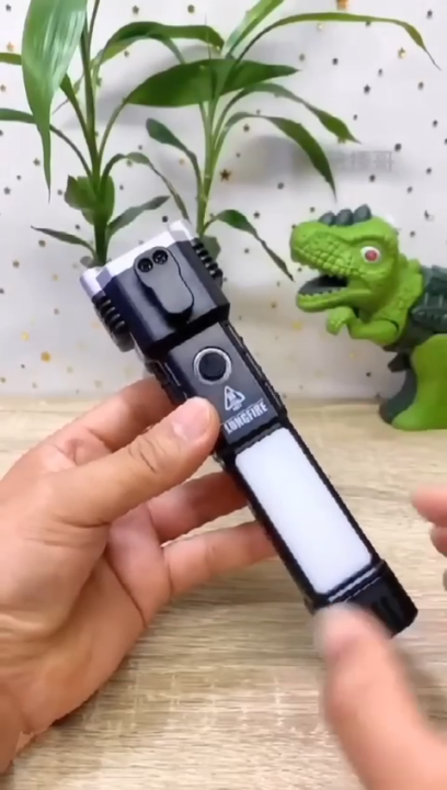 Rechargeable LED Torch 3W – High Power Flashlight with USB Charging ...