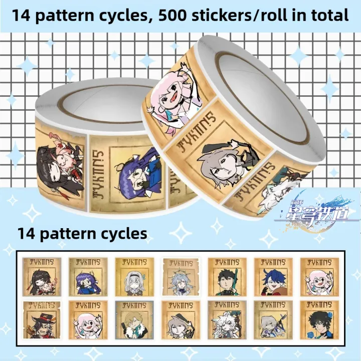 Honkai: Star Rail Game Merch Decorative Stickers March 7th Dan Heng ...