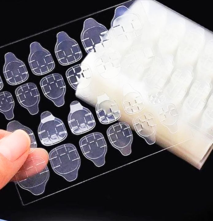 48pcs / 2sheets Nails Glue Sheet Glue Dots Nails Stickers Sheets Tape ...