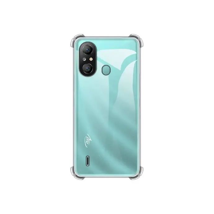 ITEL A49 Shockproof clear Case Transparent Back cover with camera ...