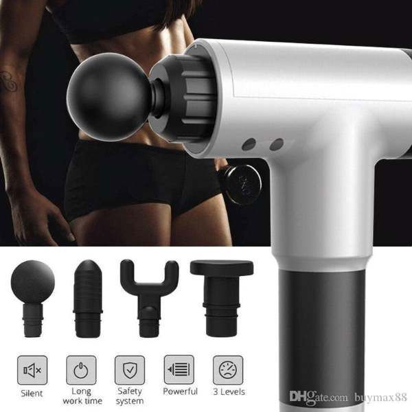Big Deep Massager Gun 4 Kinds of Massage Heads for Muscle Vibration ...