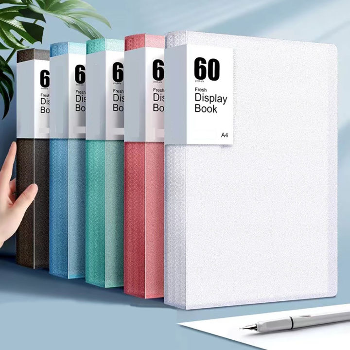 60Page A4 Storage Folder - Durable & Fashionable with Clear View Panels ...