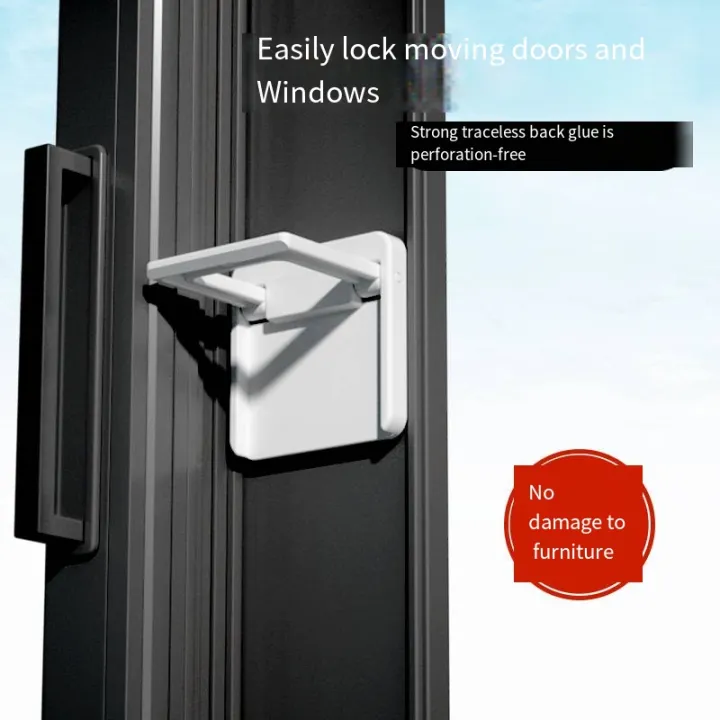 Move the door move the window door stop Sliding door lock plastic door ...
