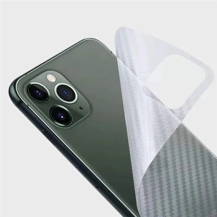 iPhone 11 Pro Max Carbon Fiber 3D Pattern Transparent Back Sheet | Daraz.pk