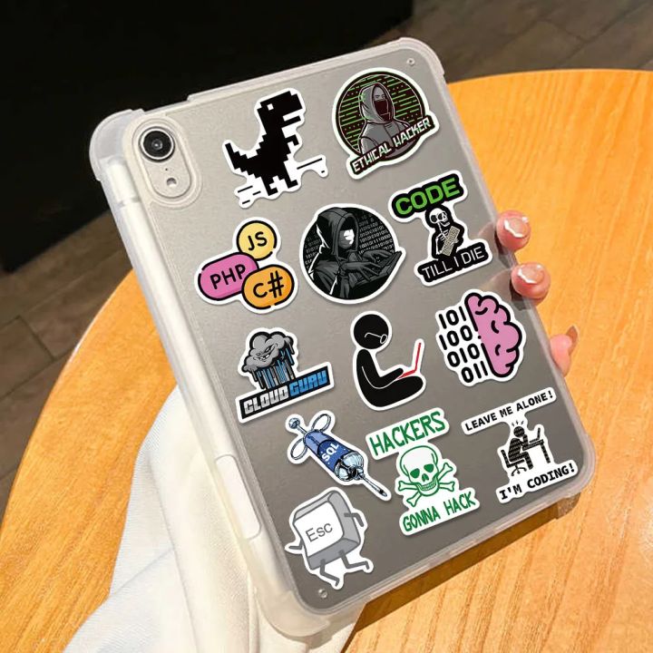 25Pcs Funny Network Hacker Programming Stickers Fun Cartoon IT Engineer ...