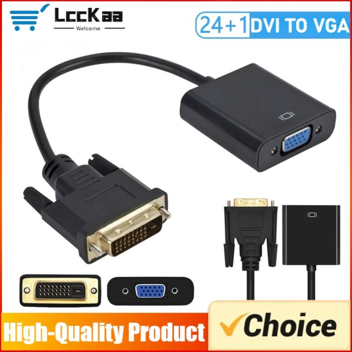 DVI-D DVI To VGA Adapter Full HD 1080P DVI-D Male To VGA Female ...