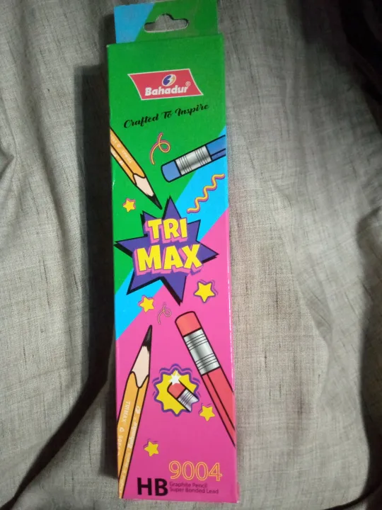 BAHADUR ( TRI MAX) graphite pencil super bonded lead (pack of 3) | Daraz.pk