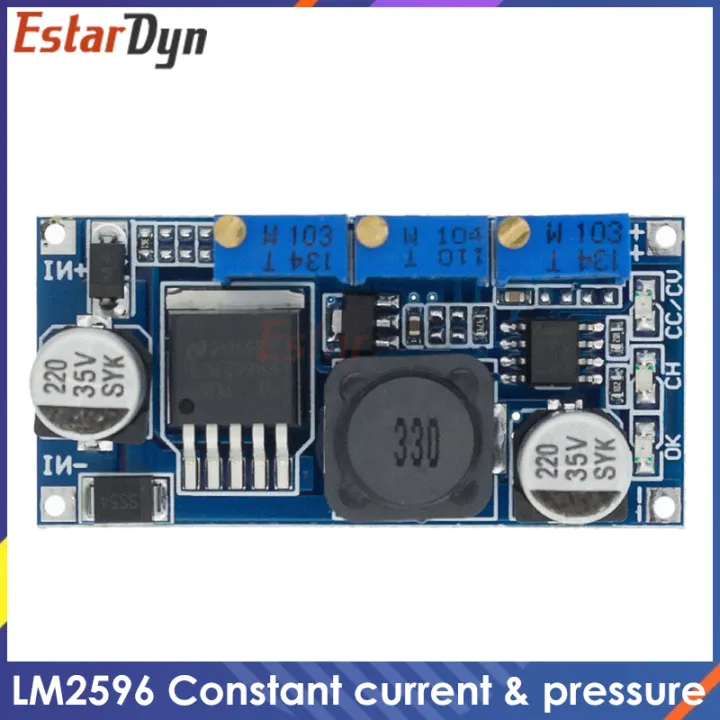LM2596 LED Driver DC-DC Step-down Adjustable CC/CV Power Supply Module ...