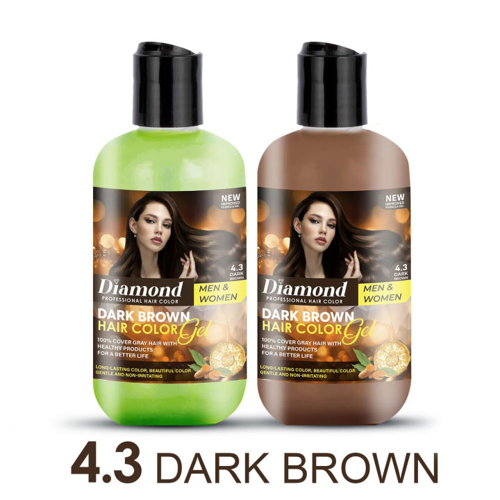 Permanent Diamond Hair Color Gel Dyeing Beautiful Cream Gel Long ...