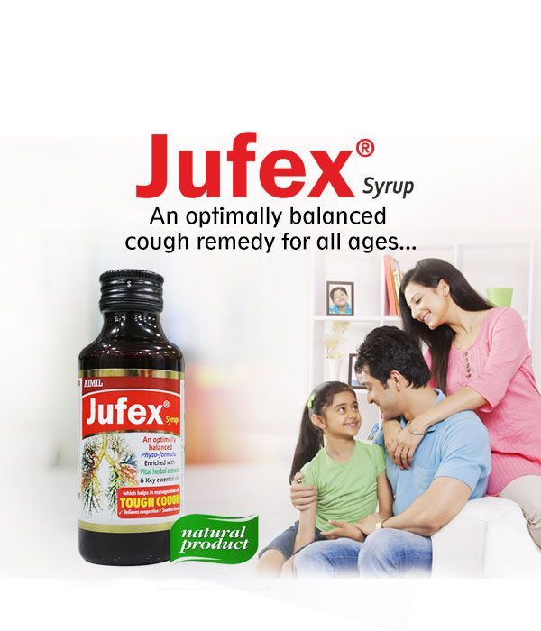 Aimil Jufex forte Syrup 100ml | Relieves Cough, Sore Throat, Congestion ...